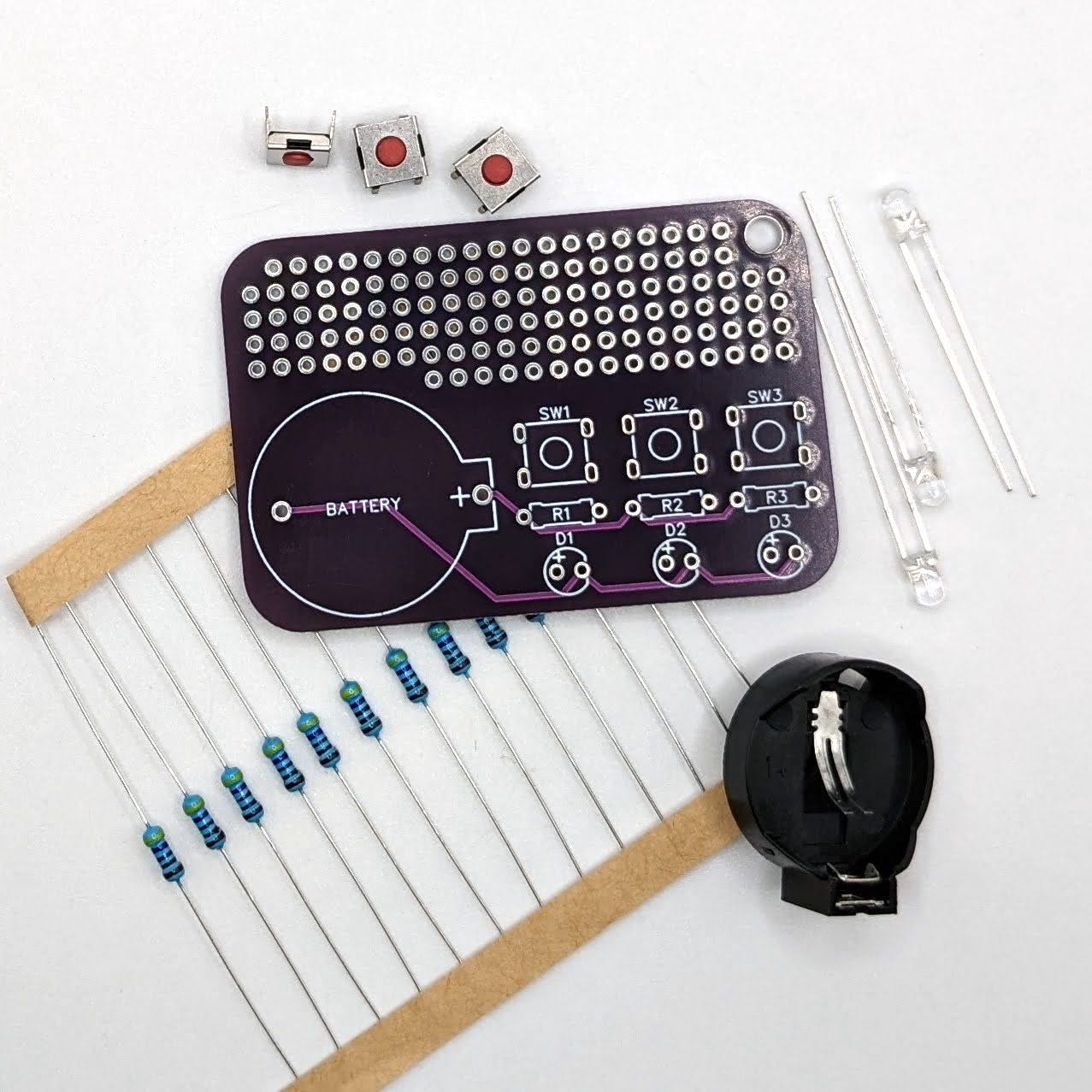 Soldering Practice Kit - 3 LED Flashlight – MAS Effects